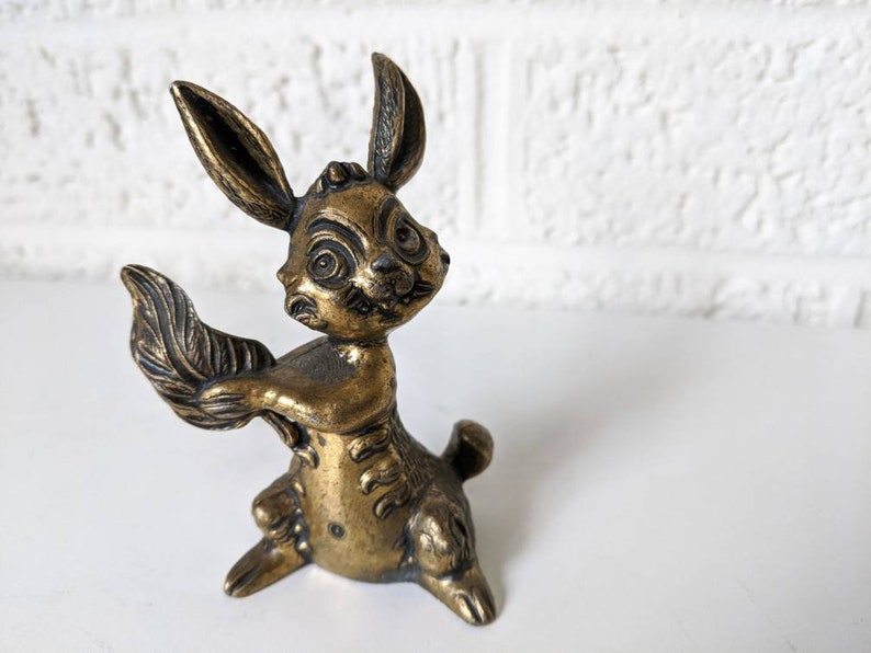 Vintage Brass Bunny Brass Rabbit Mod. Dep. Made in Italy | Etsy