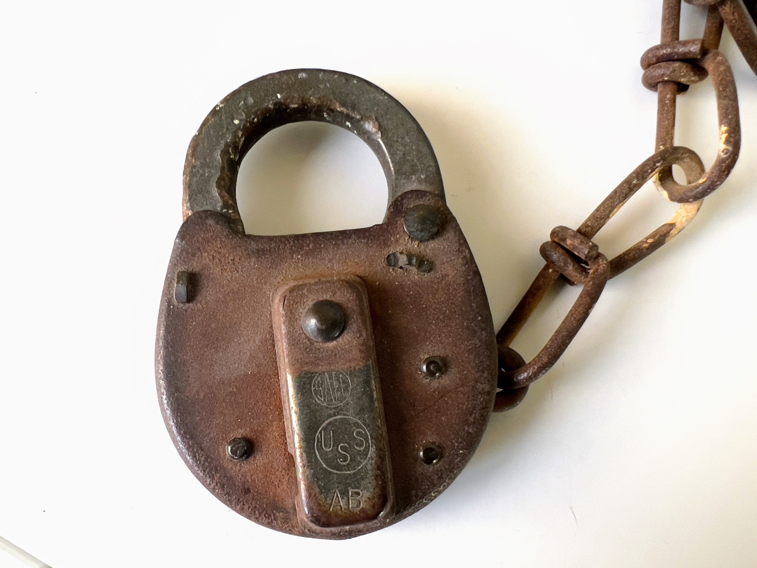Antique Railroad Lock and Key | Vintage Train Memorabilia | Marked SAFE ...