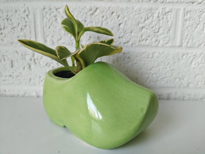 Vintage Ceramic Clog Planter - Etsy