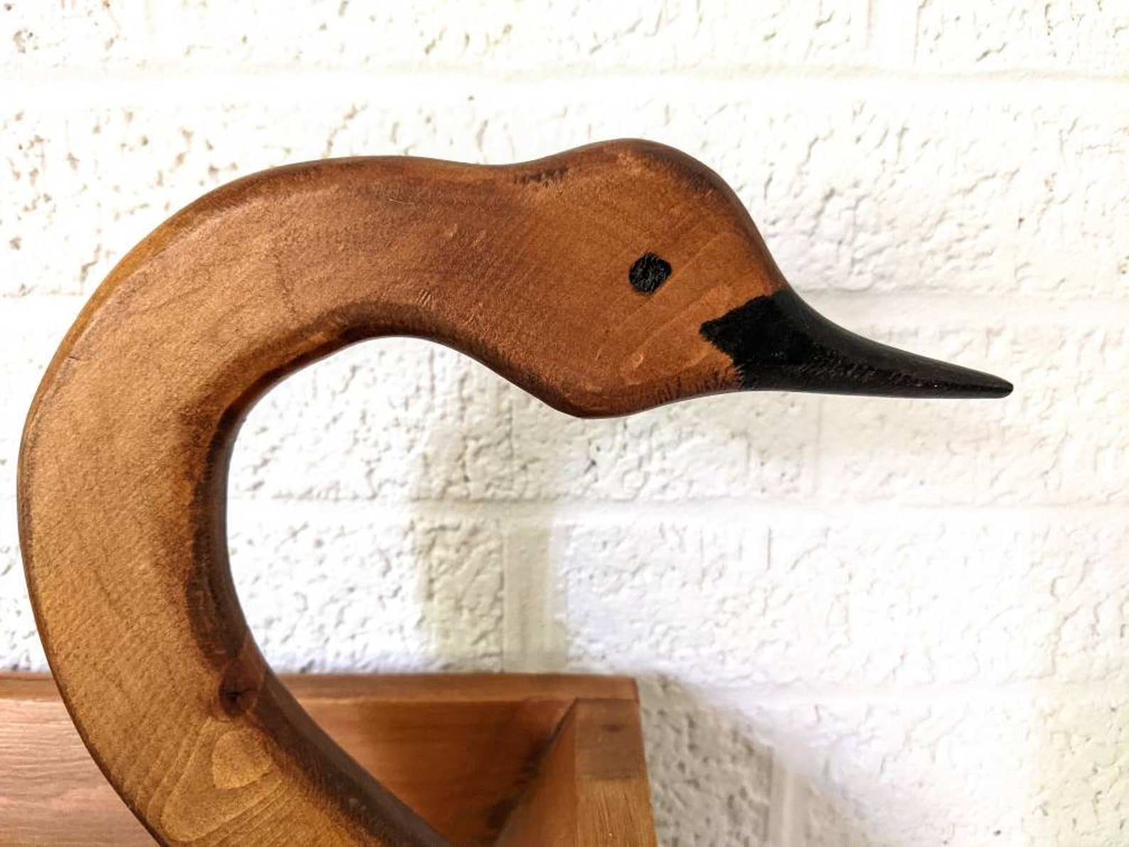 Vintage Wood Goose Basket Planter Magazine Holder Toilet - Etsy