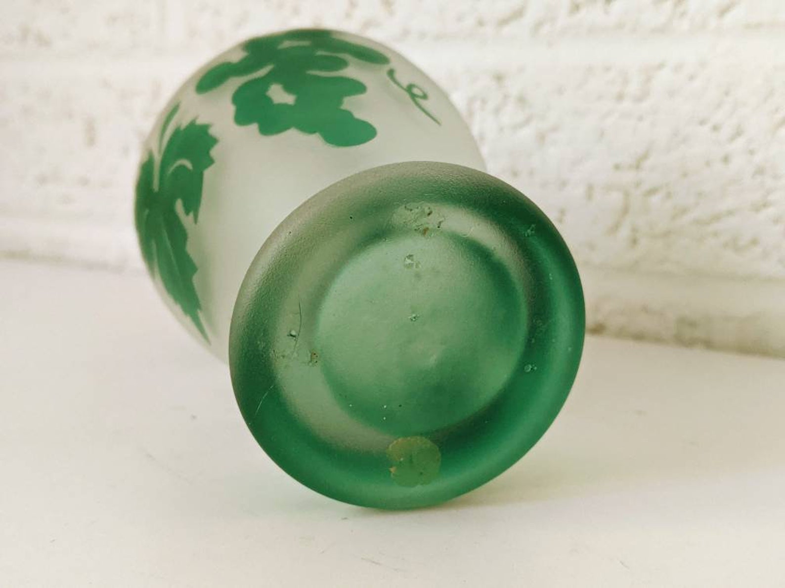 Vintage Bayel Cameo Glass Crystal Vase Grape Clusters and | Etsy