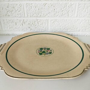 Vintage Leigh Ware Gleneden Plate Art Nouveau, Art Deco Floral Pottery ...