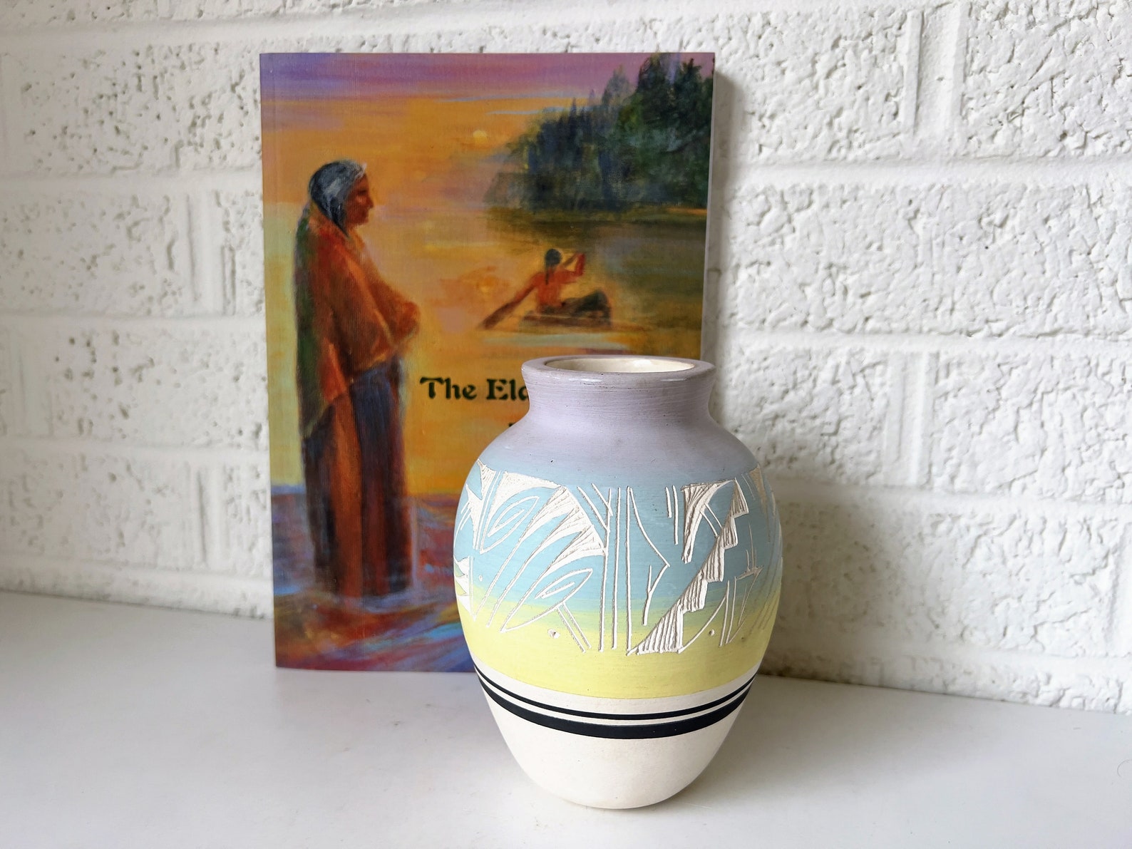 Vintage Signed Diné Pottery Vase Navajo American Indian - Etsy