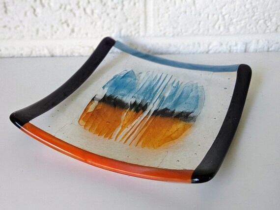 Home Décor Home & Living Vintage Infused Glass dish etna.com.pe