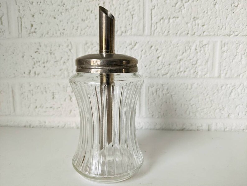 Vintage Glass Sugar Dispenser BMF Glass Sugar Jar | Etsy