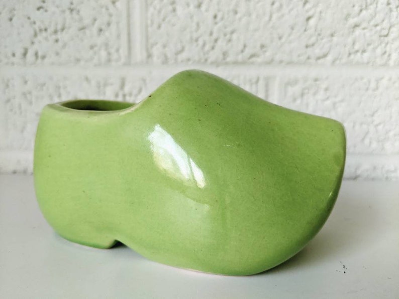 Vintage Ceramic Clog Planter - Etsy