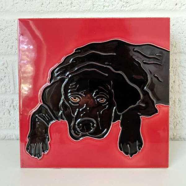 Dog Ceramic Tile - Etsy