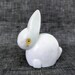 Vintage White Marble Bunny Figurine - Etsy