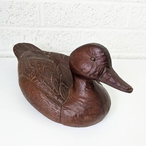 Vintage Red Mill MFG Duck Decoy | Hand Carved - Etsy