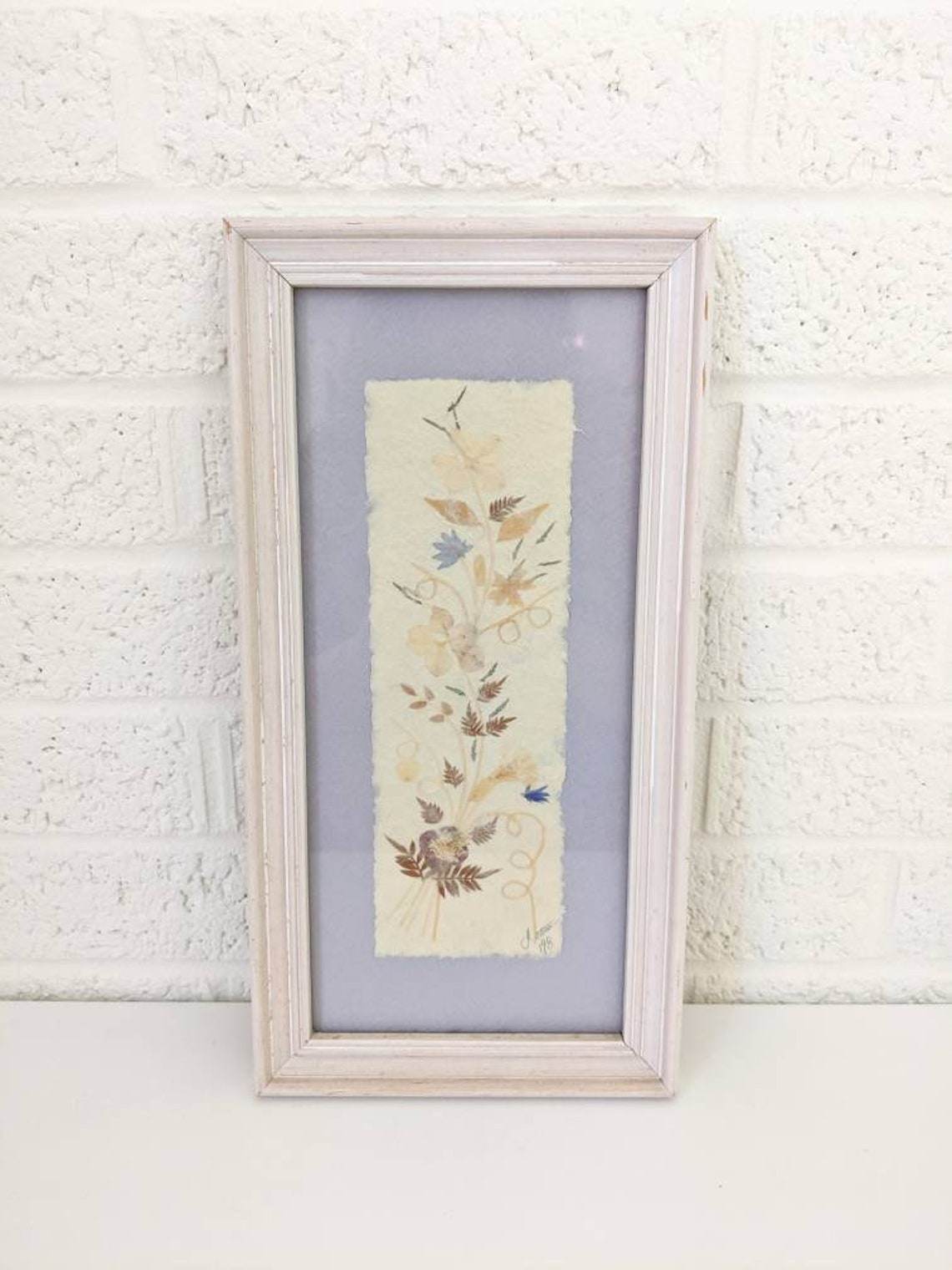 Framed Pressed Flower Art - Etsy