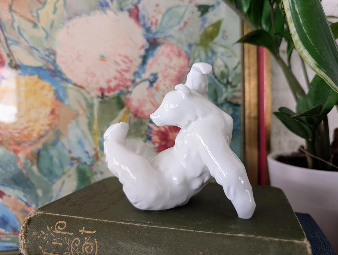 Vintage Somersaulting White Bear Figurine | KPM Germany Royal Porcelain ...