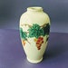 Vintage HOMCO Crackle Vase | Grape Vine Design | Bud Vase - Etsy