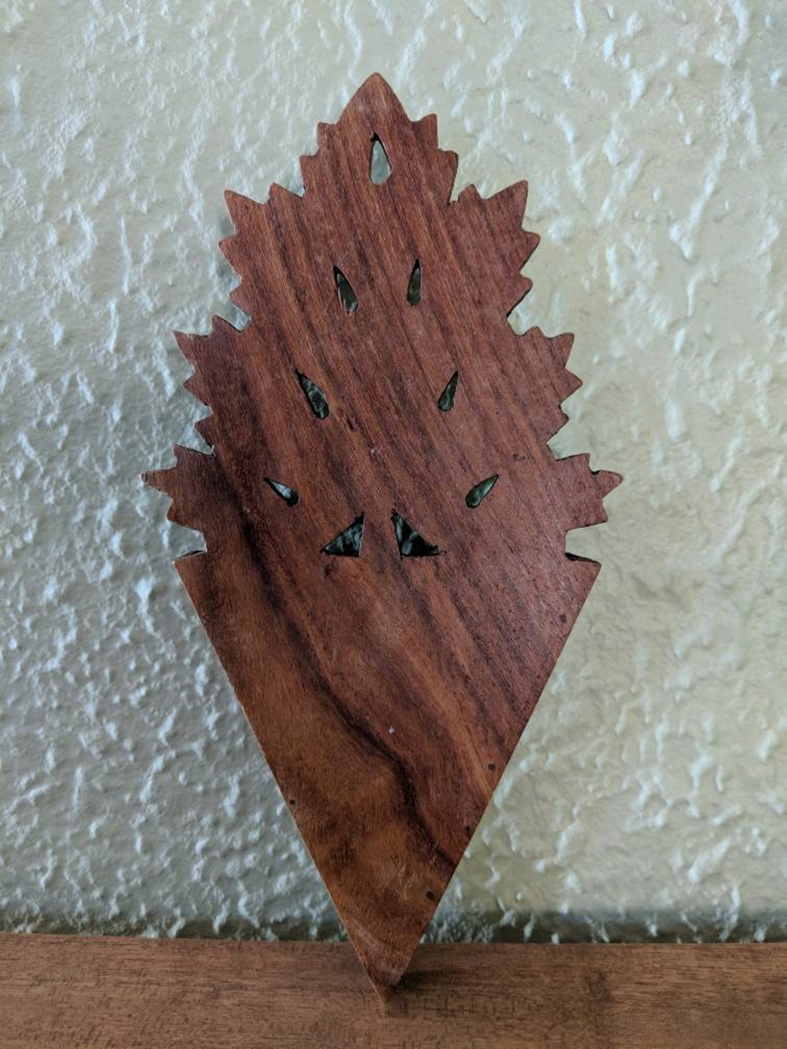 Vintage Wooden Wall Pocket Tree with Roots | Etsy