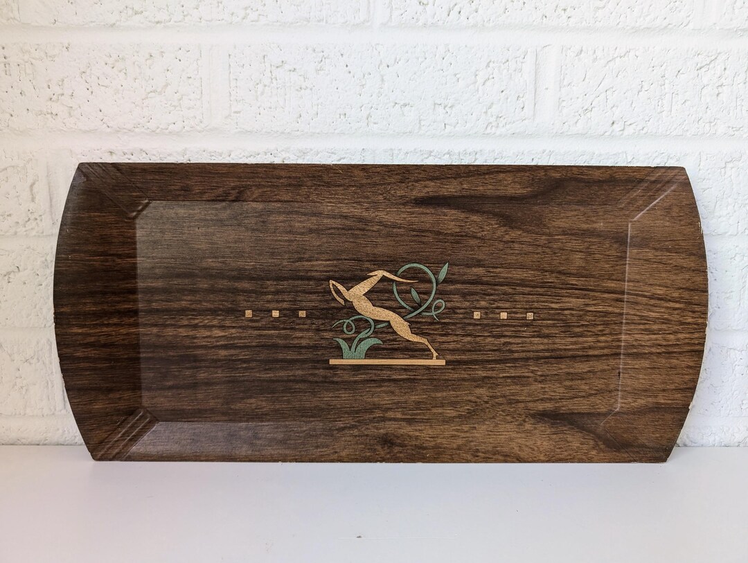 Set of 4 Vintage Hasko Trays, Art Deco Design - Etsy