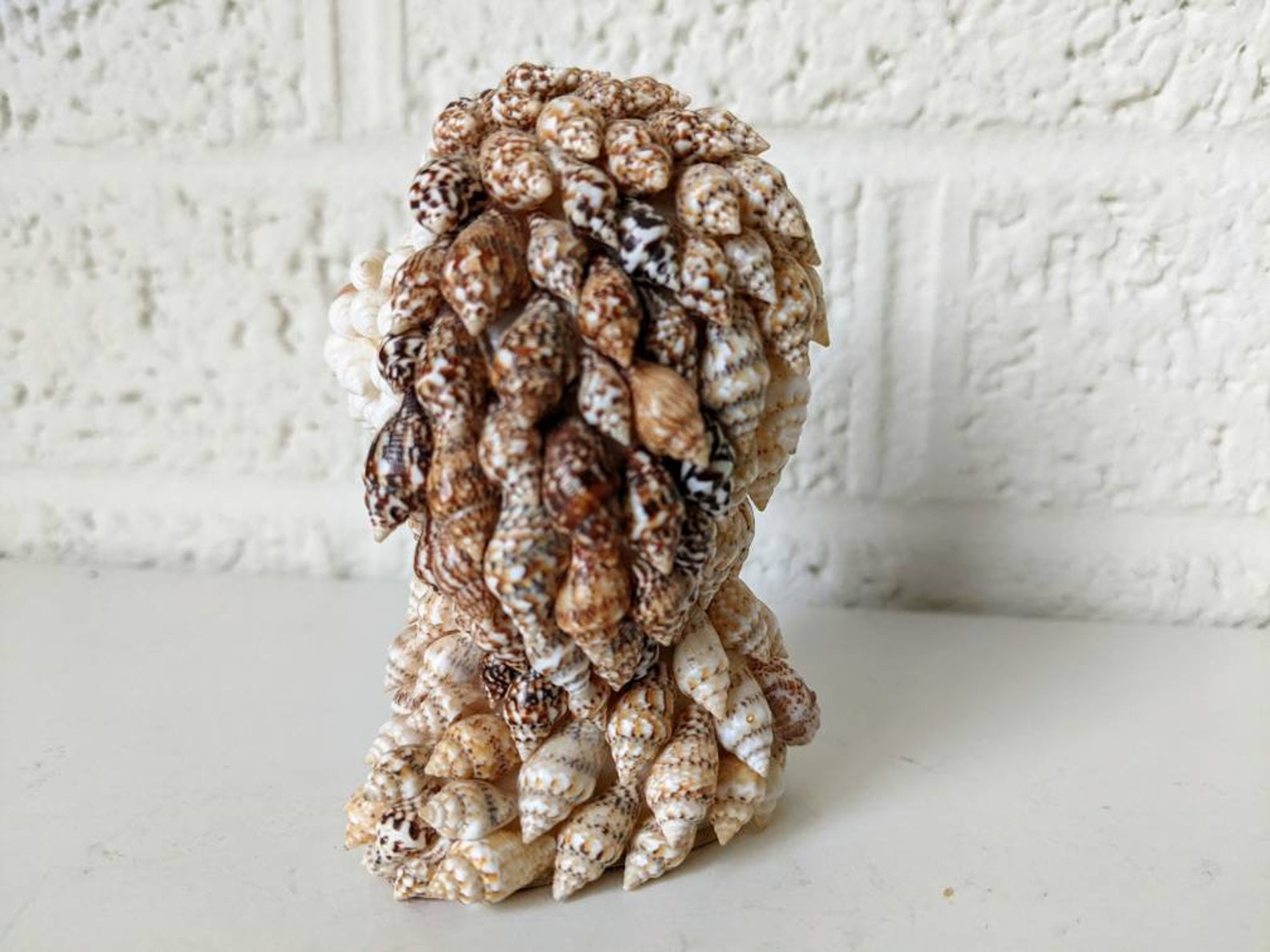 Vintage Seashell Dog Figurine - Etsy