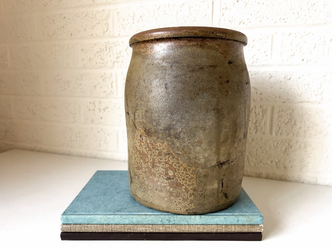 Vintage or Antique Stoneware Jar | Large Pottery Vase or Jug | Vintage ...