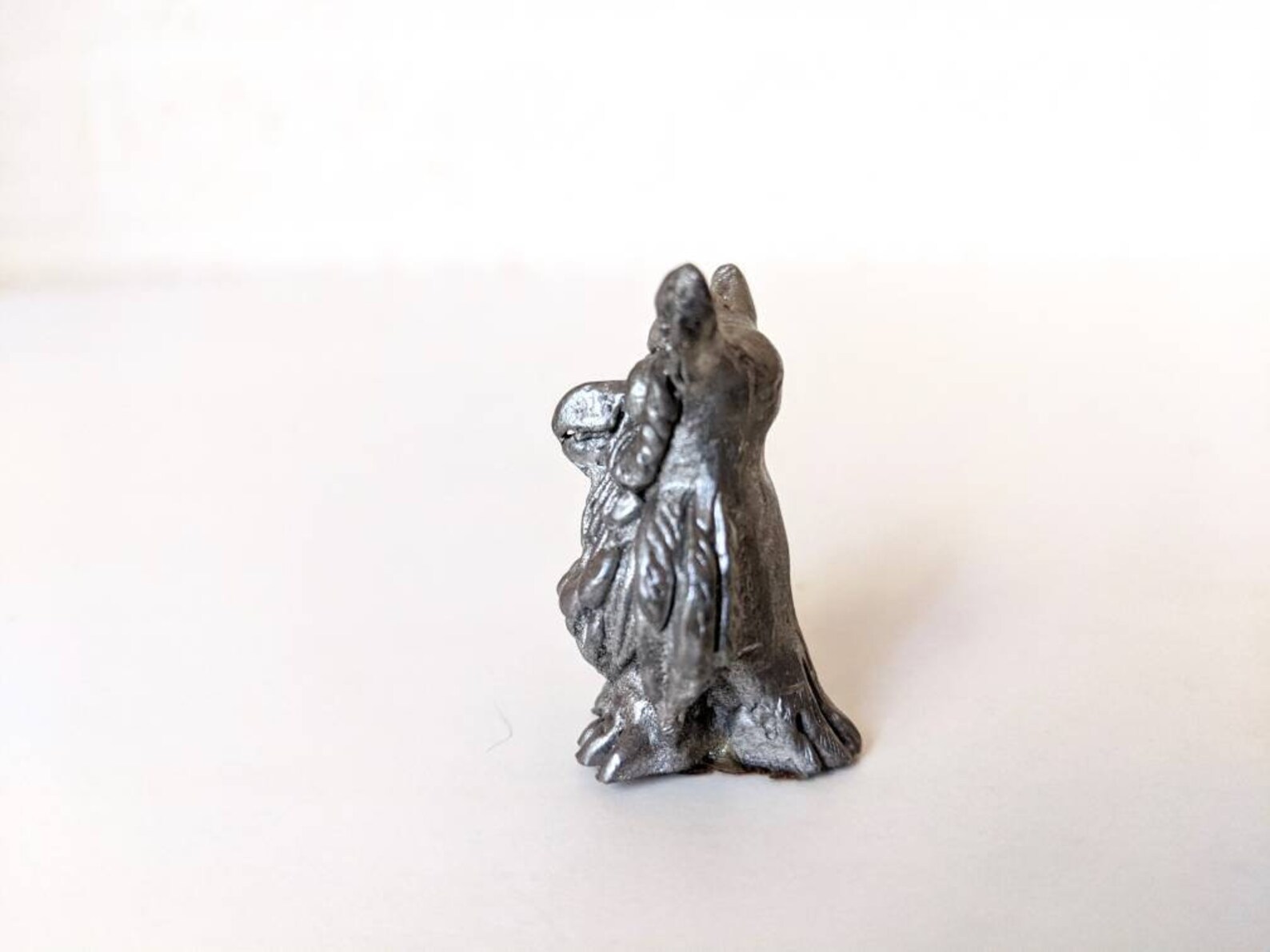 Vintage Miniature Pewter Owl Figurine - Etsy