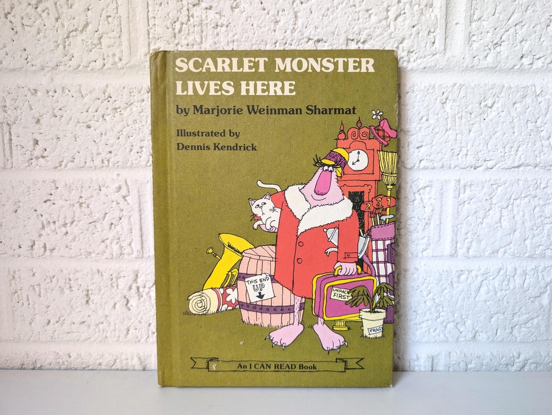 Scarlet Monster Lives Here by Marjorie Weinman Sharmat | Vintage ...