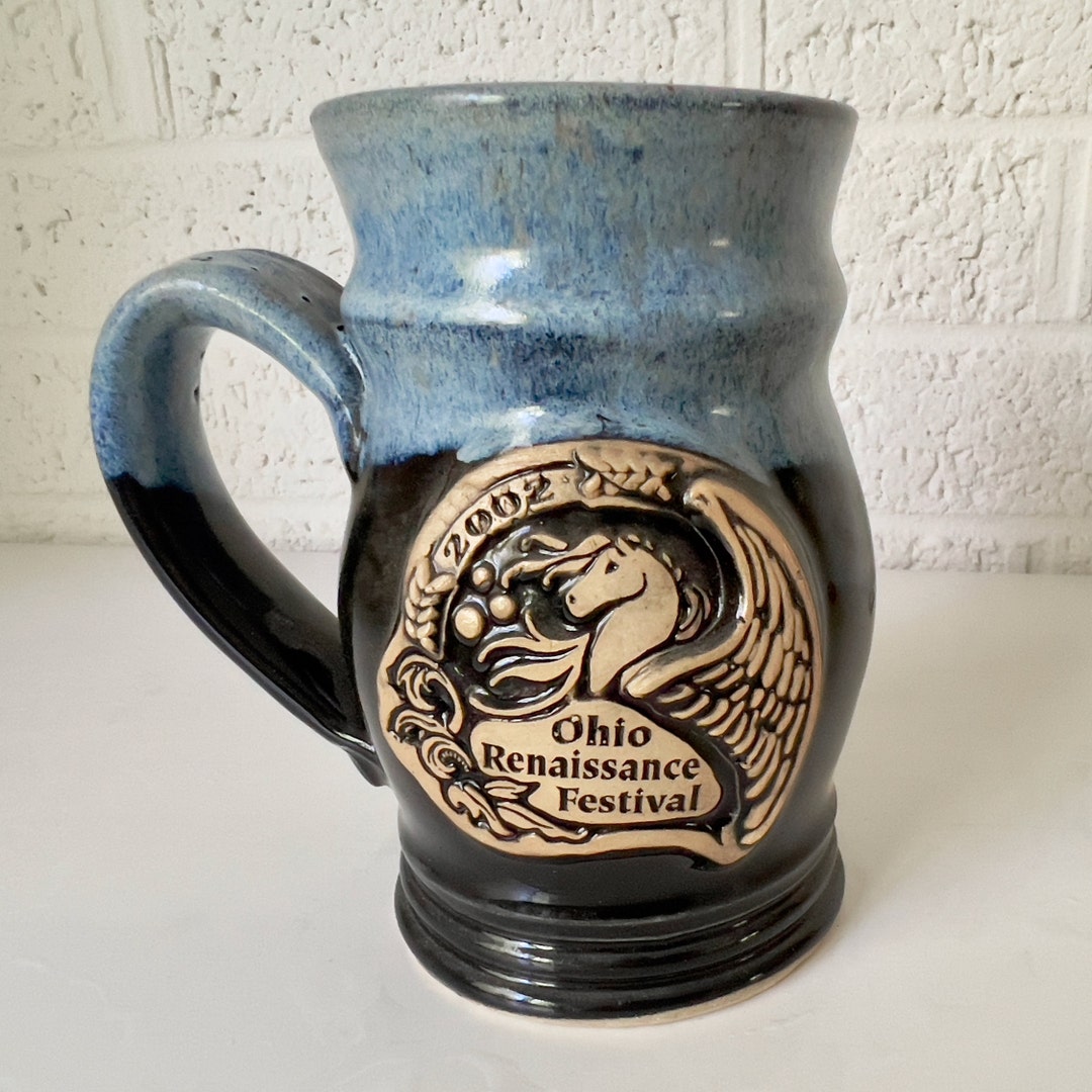 Vintage Pottery Mug | Ohio Renaissance Festival Mug | Beer Stein ...
