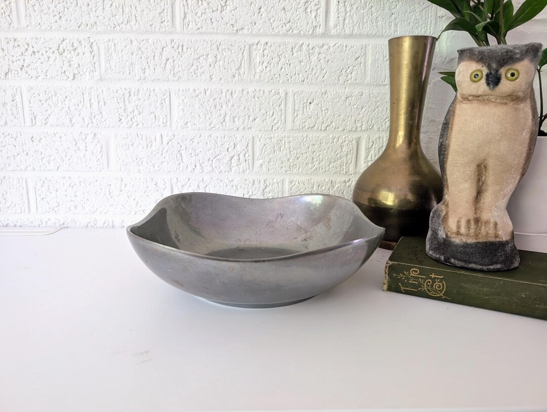 Wilton Armetale Plough Tavern Medium Boston Bowl Satin Pewter Square ...