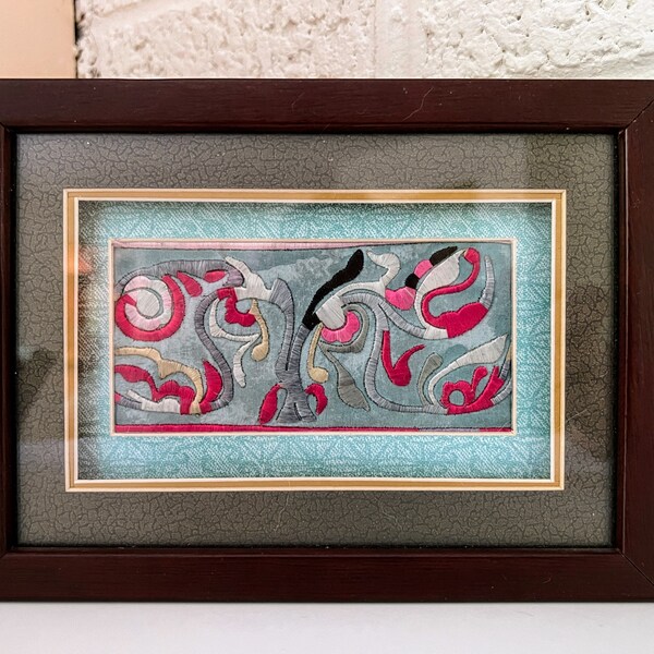 Vintage Japanese Silk Embroidery Art - Etsy