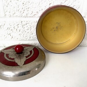 Vintage Chase USA Art Deco Powder Jar | Chrome, Glass, and Enamel ...