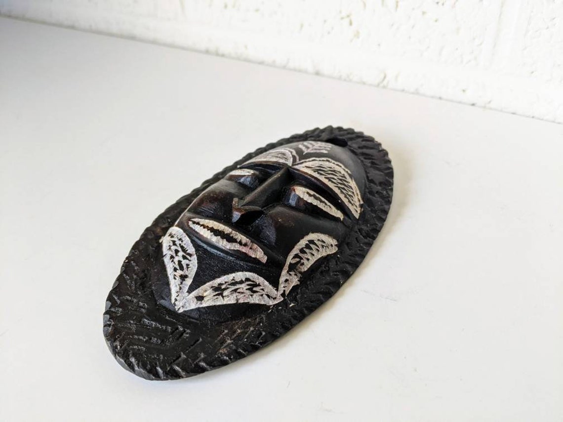 Vintage African Mask Wall Art Clay - Etsy