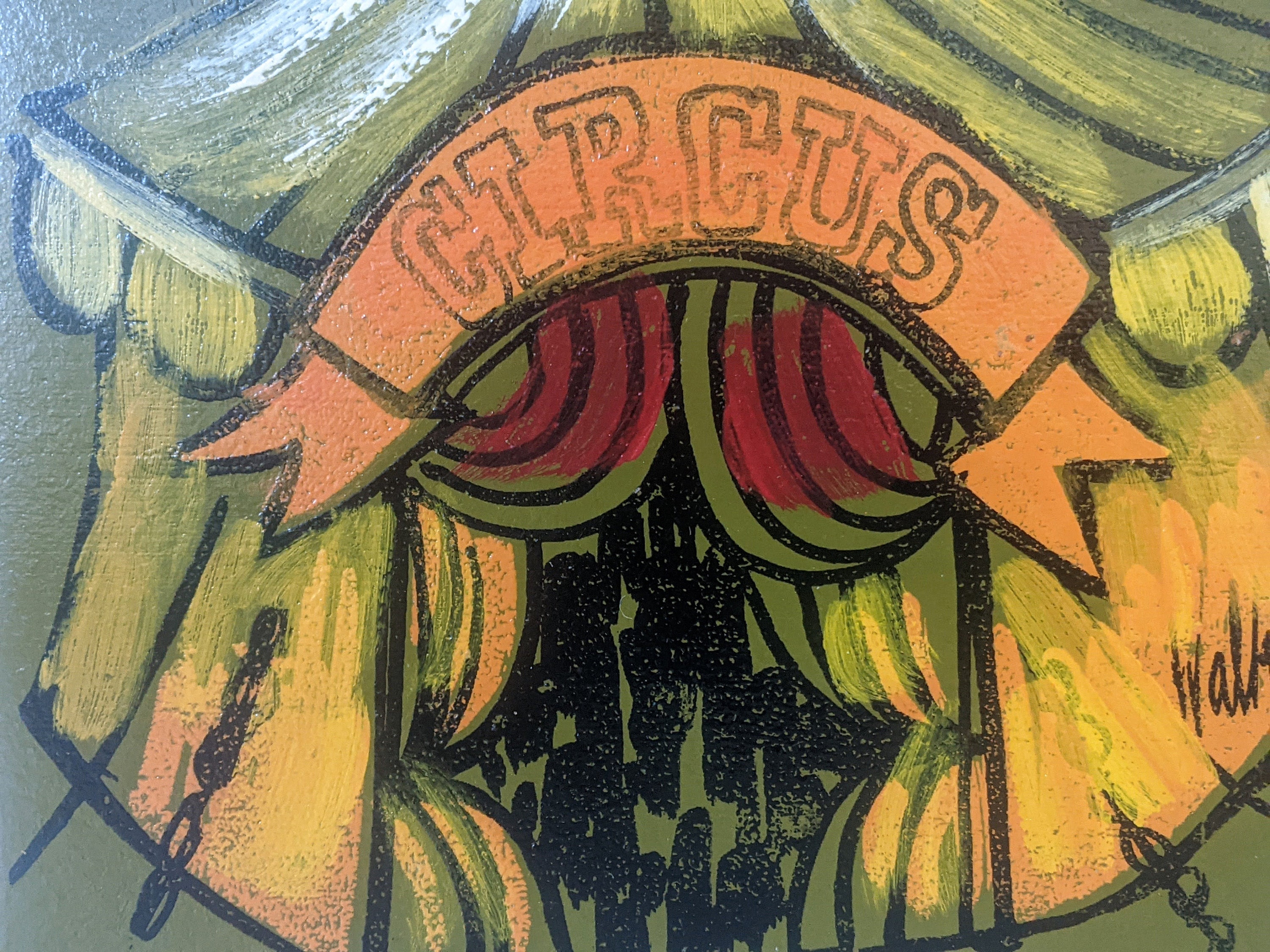 Vintage Circus Painting by Artist walker - Etsy