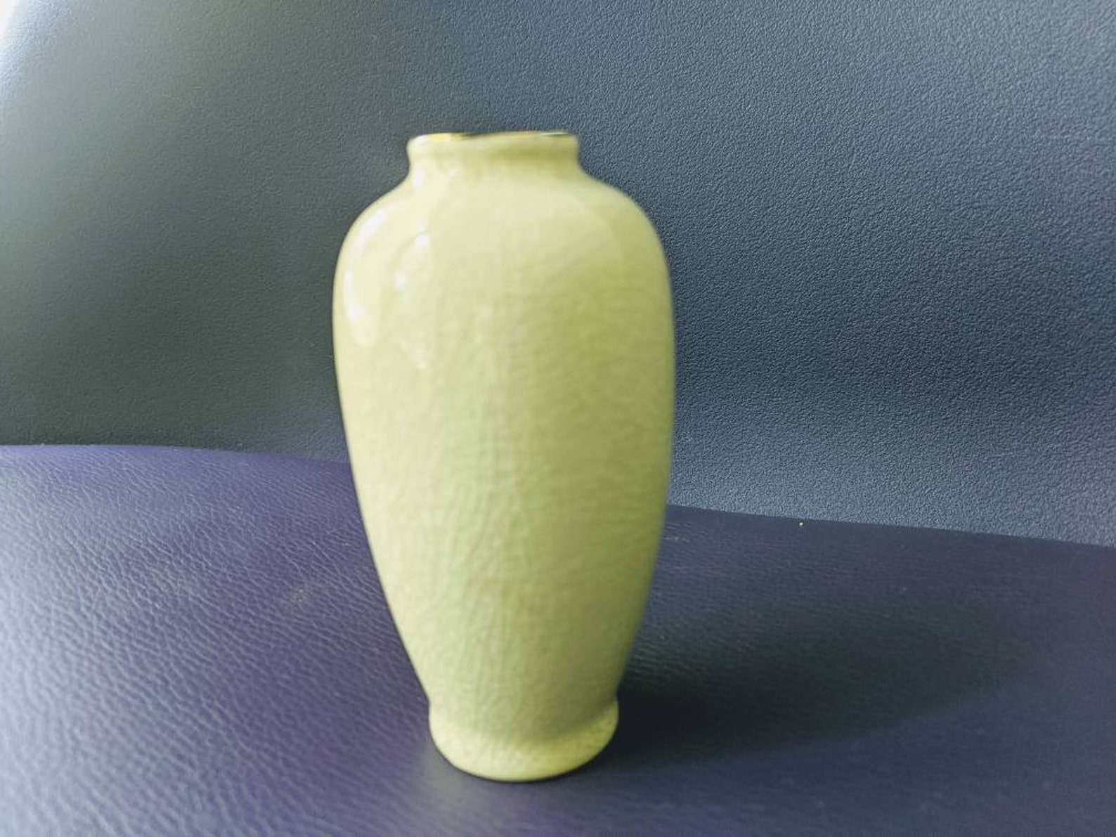 Vintage HOMCO Crackle Vase | Grape Vine Design | Bud Vase - Etsy