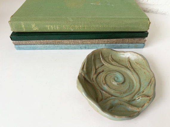 Studio Pottery Dish with Tree and Spiral Branches | M… - Gem