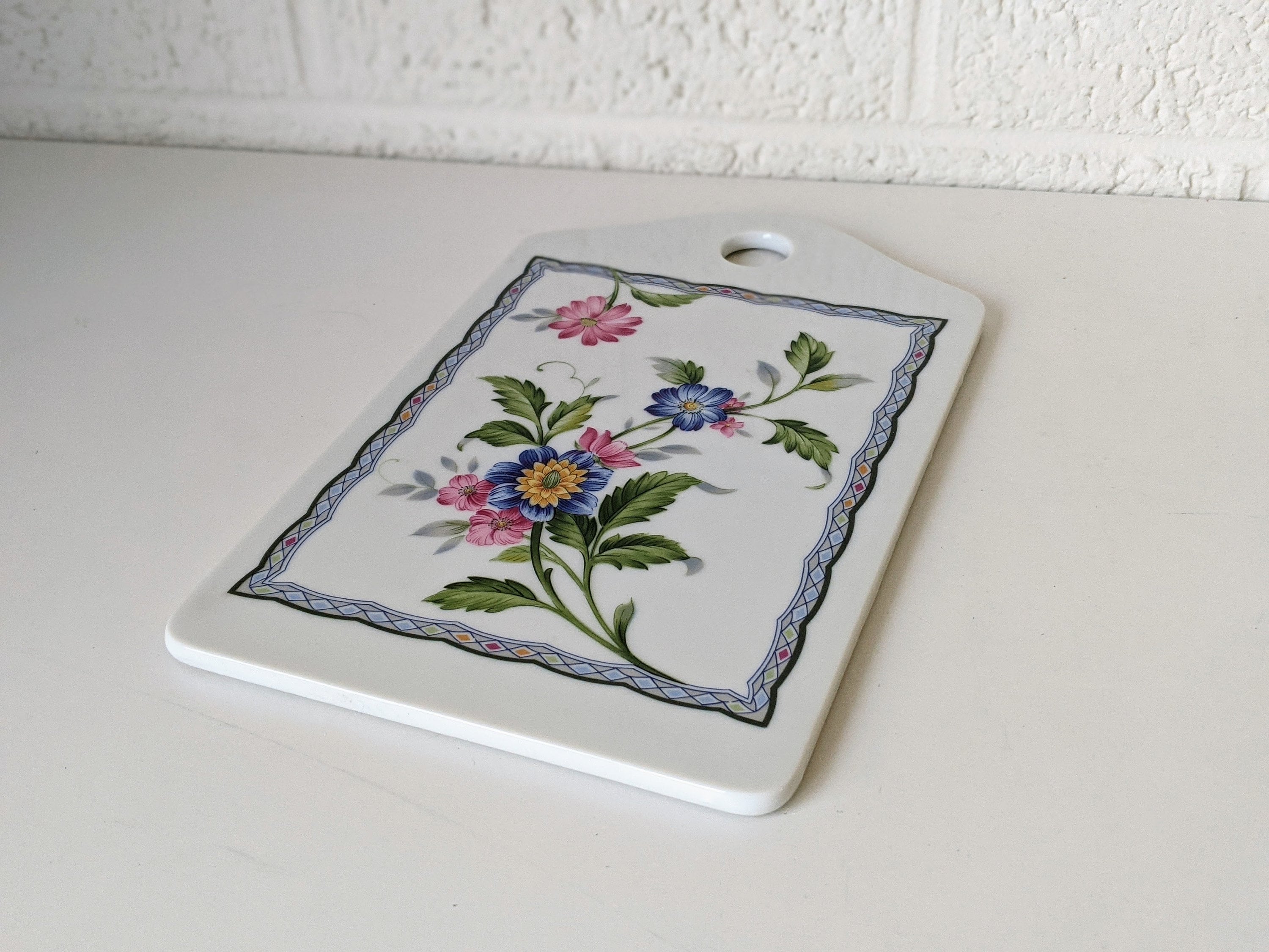 Japan Vintage Porcelain Floral Trivet Made Expressly for Federated ...