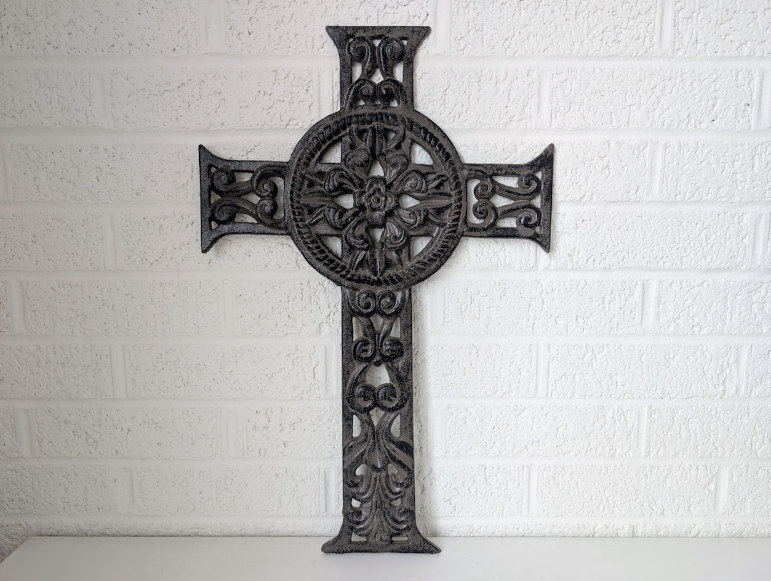 Vintage Wrought Iron Celtic Cross - Etsy