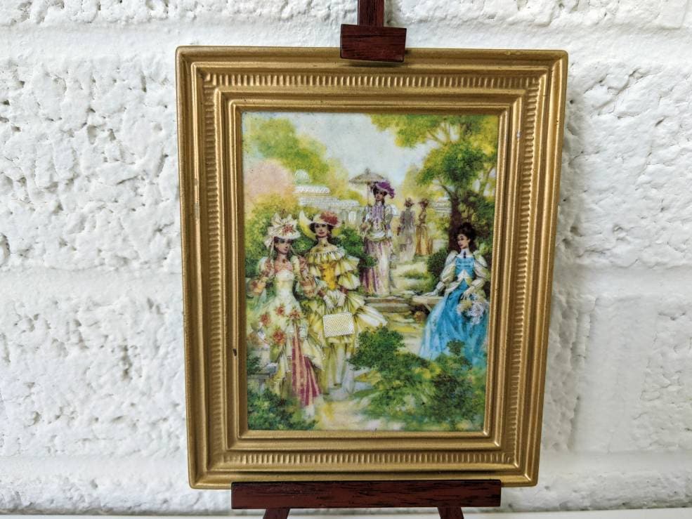 Vintage Avon "through the Years" Tribute Artwork on Ceramic Painted by ...