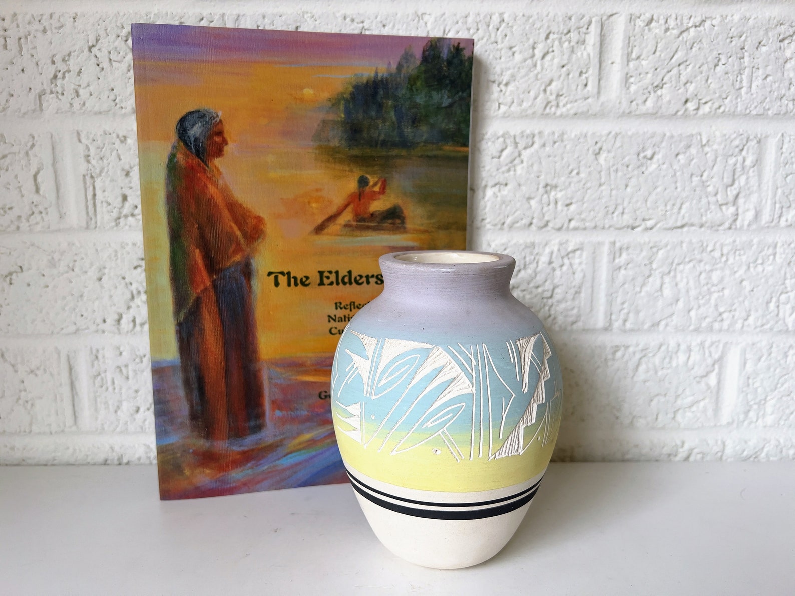 Vintage Signed Diné Pottery Vase Navajo American Indian - Etsy