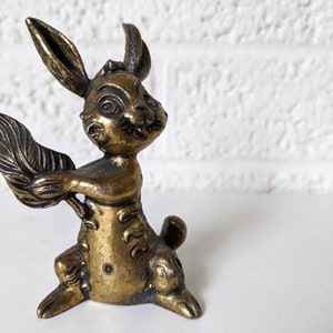 Vintage Brass Bunny | Brass Rabbit | Mod. Dep. Made in Italy Brass ...