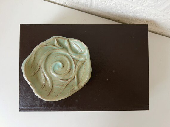 Studio Pottery Dish with Tree and Spiral Branches | M… - Gem