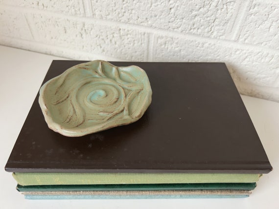 Studio Pottery Dish with Tree and Spiral Branches | M… - Gem