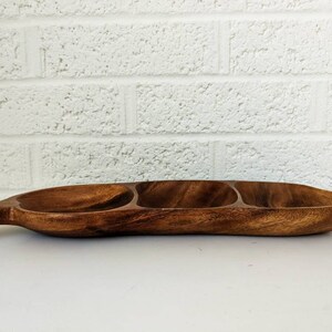Vintage Monkey Pod Wood Tray | Pea Pod Tray - Etsy