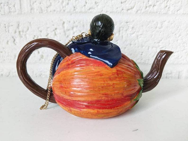 Vintage Sarna Nini China Doll Resin Decorative Teapot | Etsy