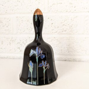 Vintage Blue Iris Bell by Otagiri Japan Ceramic Bell - Etsy