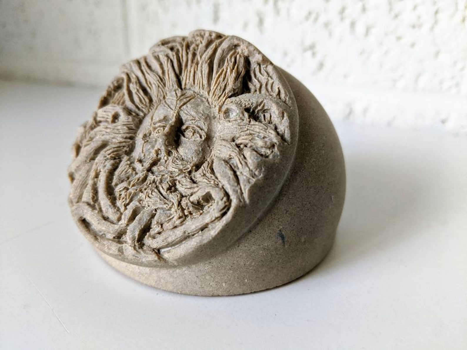 Vintage Carved Sun God Paperweight Made in England from the | Etsy