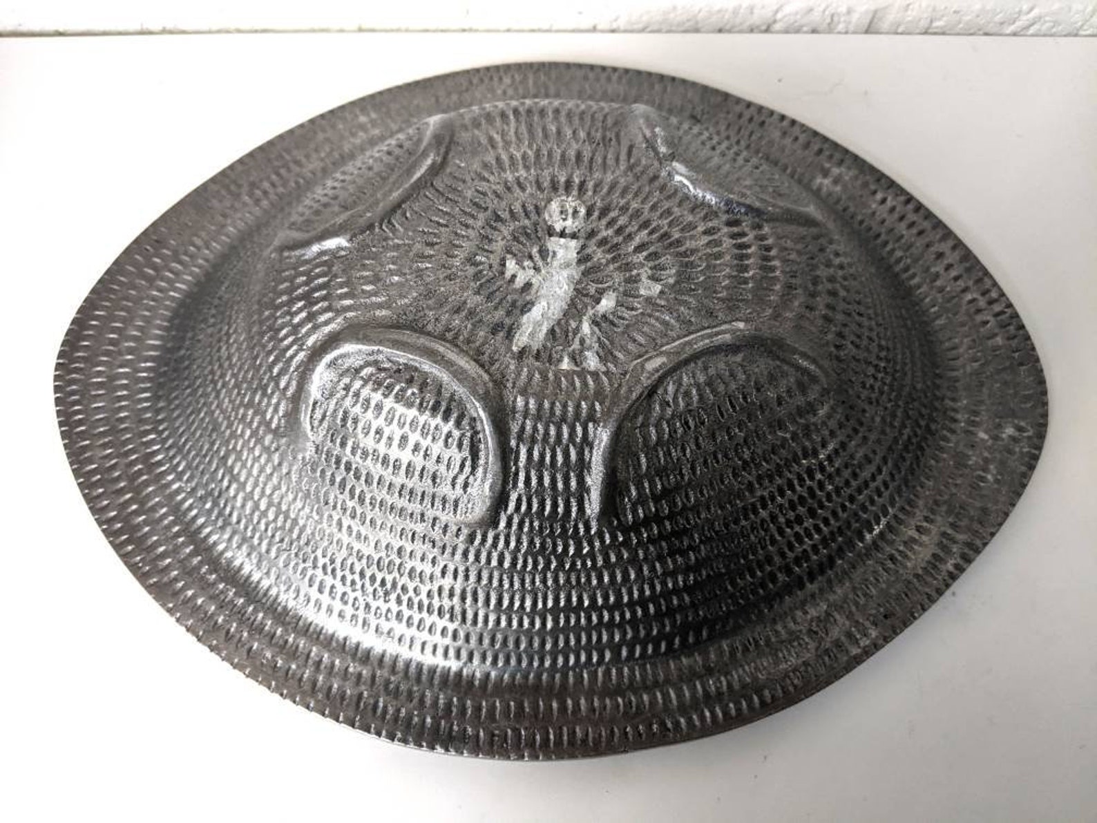 Vintage Seashell Bowl Cast Aluminum Oval Shaped Bowl With - Etsy