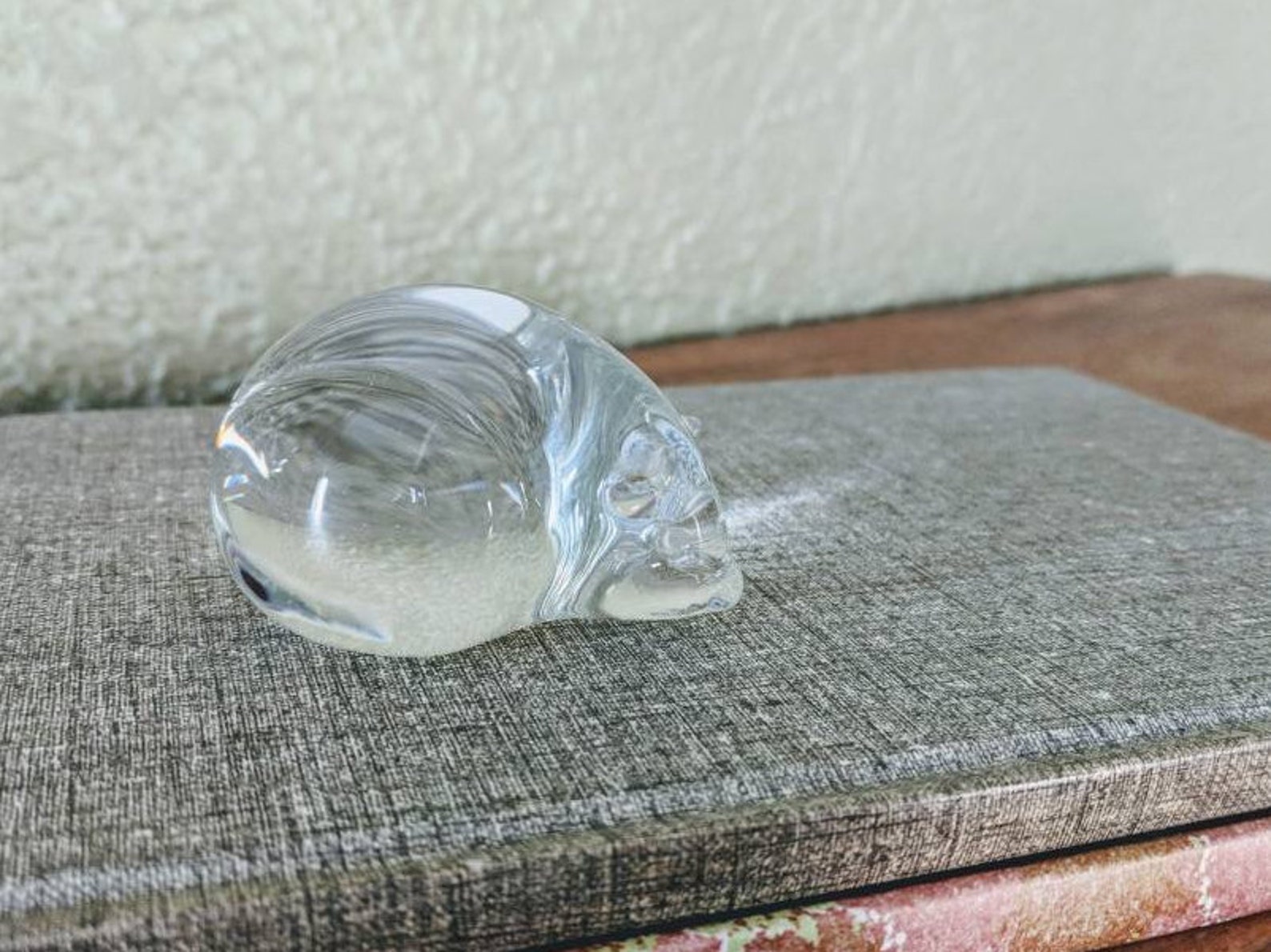 Vintage Glass Mouse Figurine | Etsy