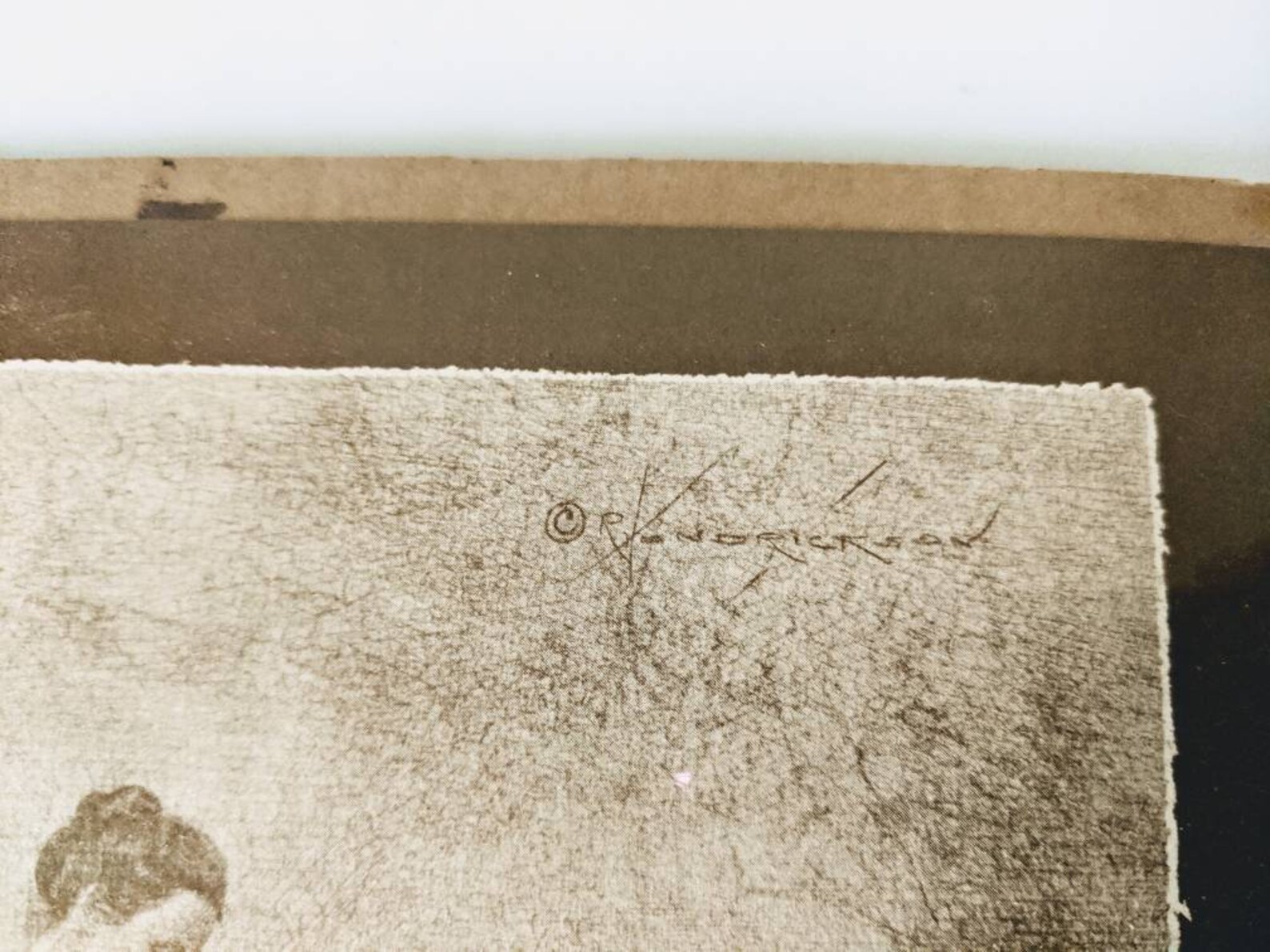 Vintage R. Hendrickson Sepia Print with Artists Signature | Etsy