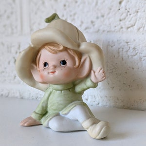 Vintage Homco Pixie Figurine | Homco Ceramic Elf Figurine #5213 | Mid ...