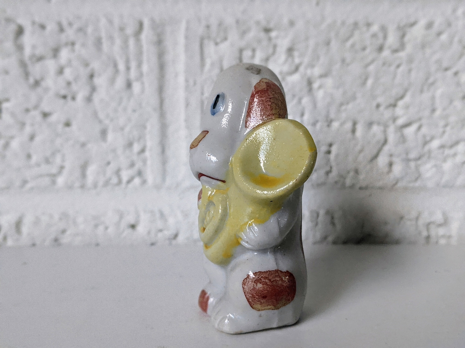 Vintage Figurine Dog Playing Saxophone | Japan - Etsy