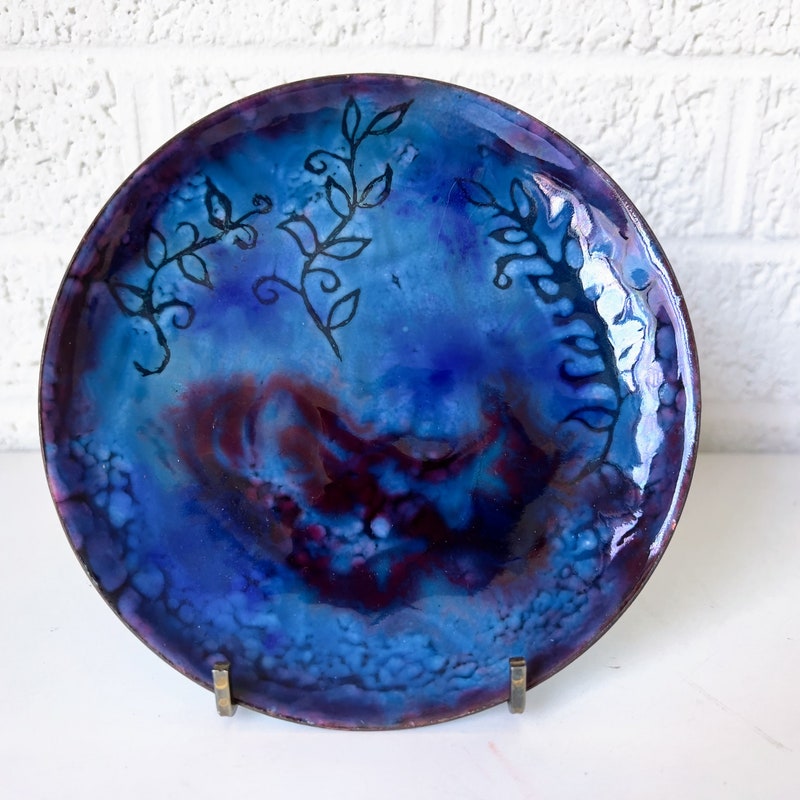 Enamel on Copper - Etsy UK