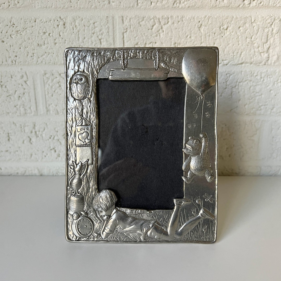 Vintage Pewter Winnie the Pooh Picture Frame Danforth Pewterers ...