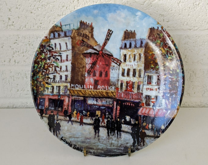 Louis Dali Limoges Limited Edition "le Moulin Rouge" Hand Painted Paris ...