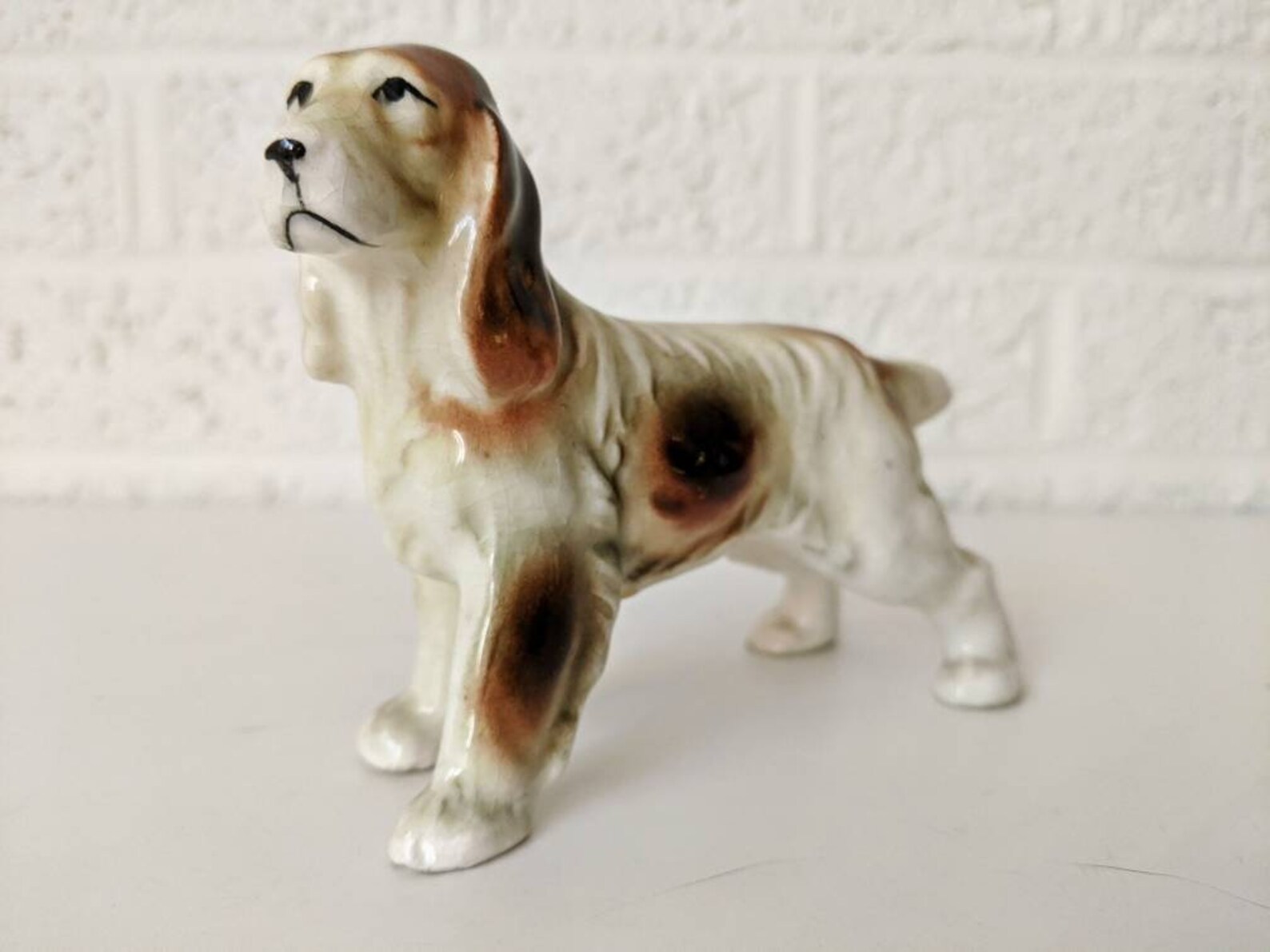 Vintage Ceramic Dog Figurine | Etsy